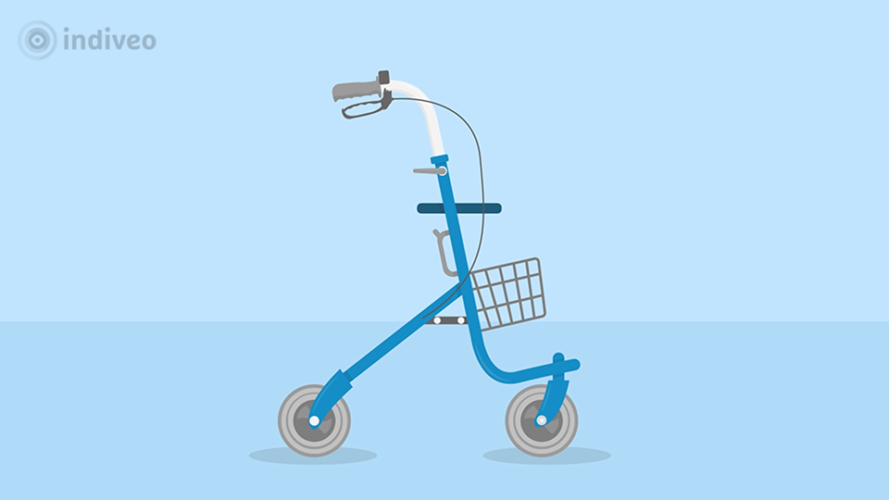 Lopen met een rollator - Indiveo